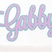 Double Layer Glitter Script Custom Name Cake Topper - Etsy