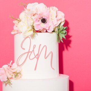 Acrylic Personalized Name Cake Charm Plaque in Cursive Script ...