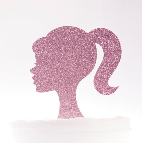 Barbie Head Silhouette Cake