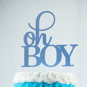 Oh Boy Cake Topper / Baby Shower Decoration / Custom Colors /diaper ...