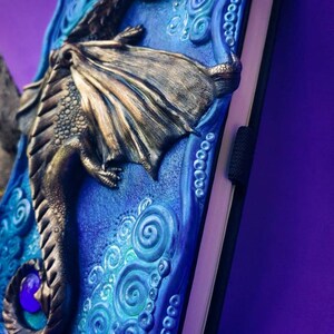 Dragon Notebook in Magical Fantasy Style, With 3D Metallic Winged ...