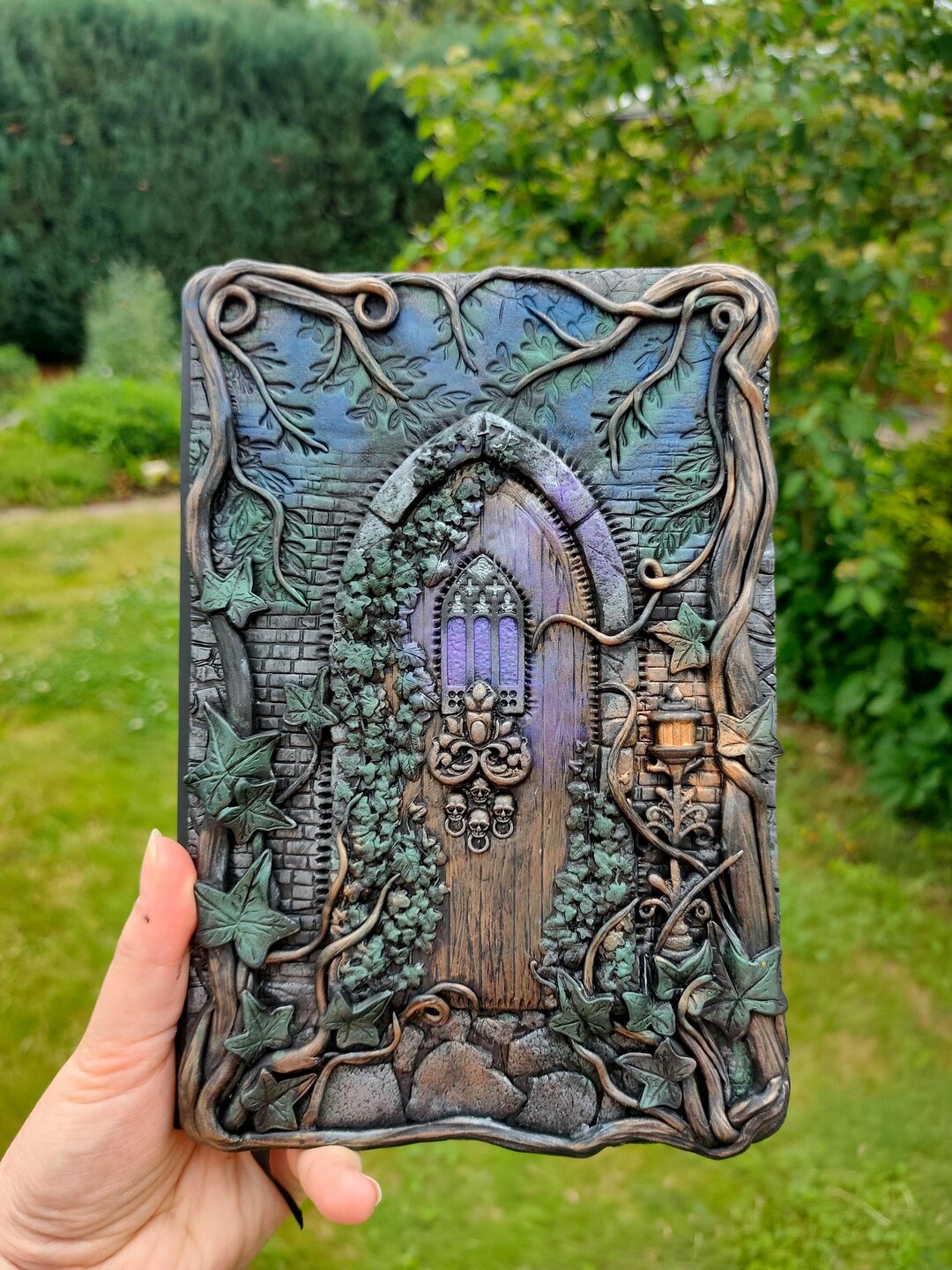 Gothic Notebook With Arched Doors and Glowing-effect Lantern, Climbing ...