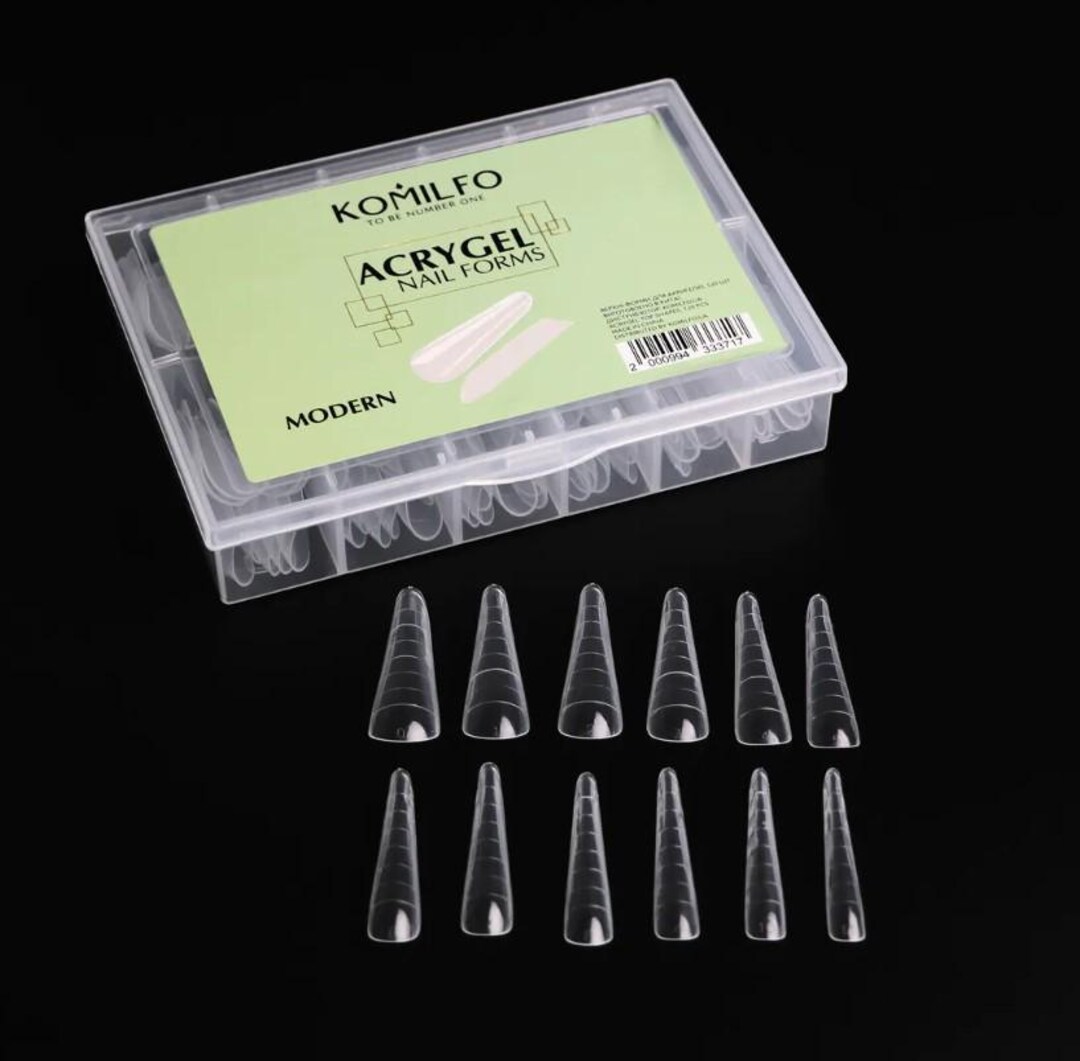 Komilfo Upper Nail Forms Extension Manicure Nails Top Building Mold ...