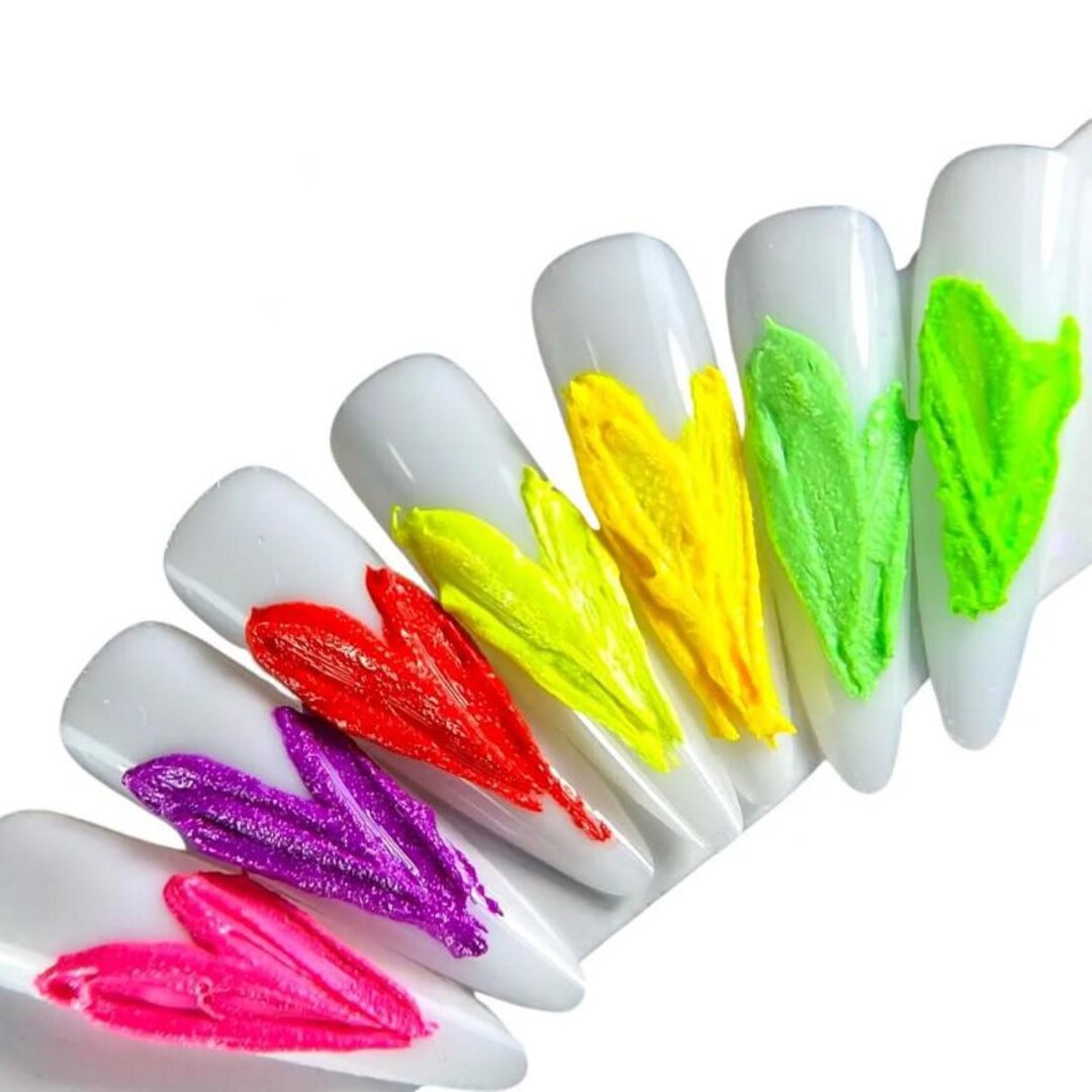 Saga Relief Paste Gel 3D Black White Neon Bright Gel Pasta Volume ...