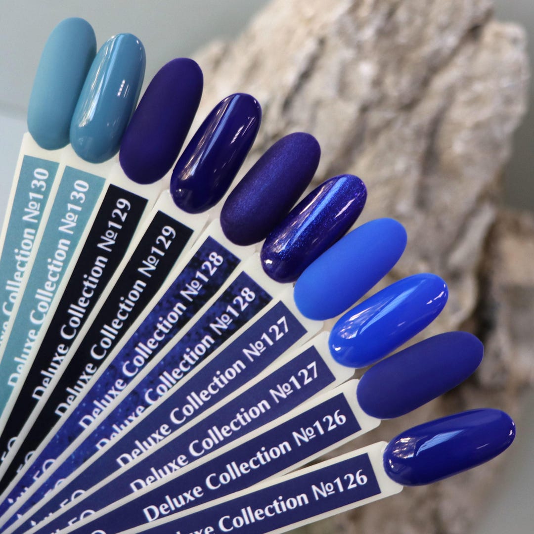 Komilfo Royal Blue Gel Polish Navy Nail Polish Dark Blue Gel Varnish ...