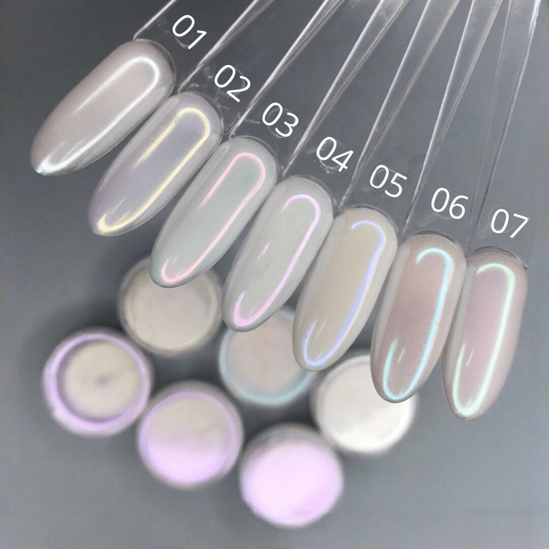 Pearl Pigment Powder Shimmer Mermaid Nail Art Bieber Chrome Nails Wet ...