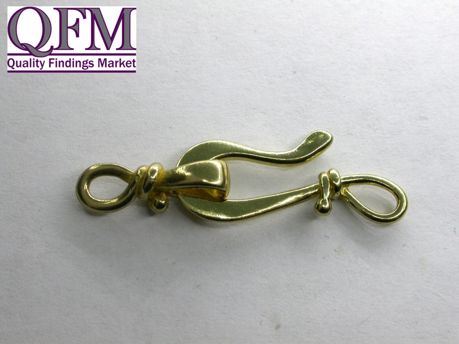 4 Sets/pkg Decorative Hook and Eye Locks in Brass, Size: Hook 24.5mm ...