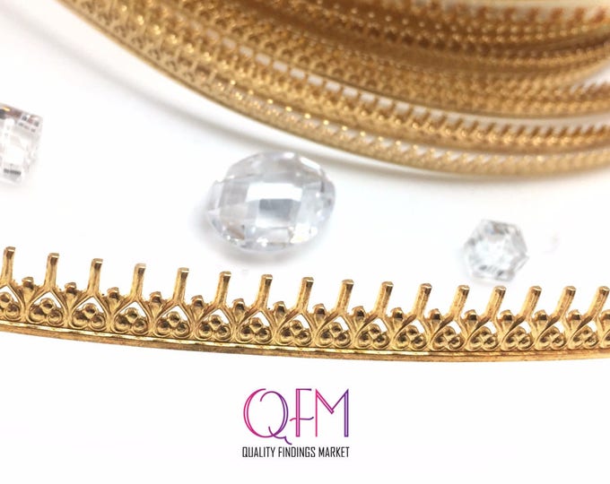 Natural Brass Gallery Wire, Brass Wire, Gallery Pattern, Gallery Ribbon ...