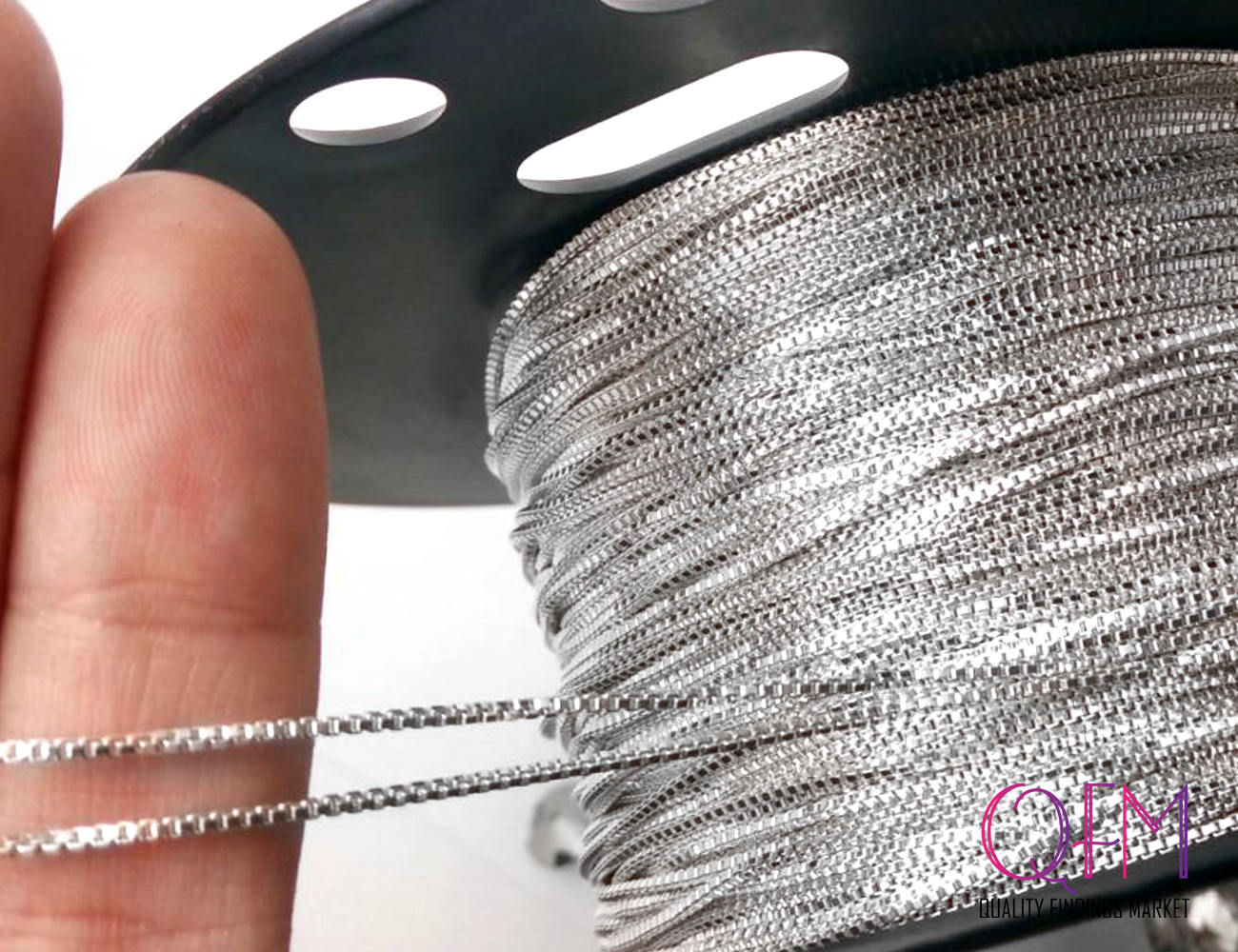 1meter Sterling Silver 925 Venetian Box Chain 1mm 0.8mm | Etsy