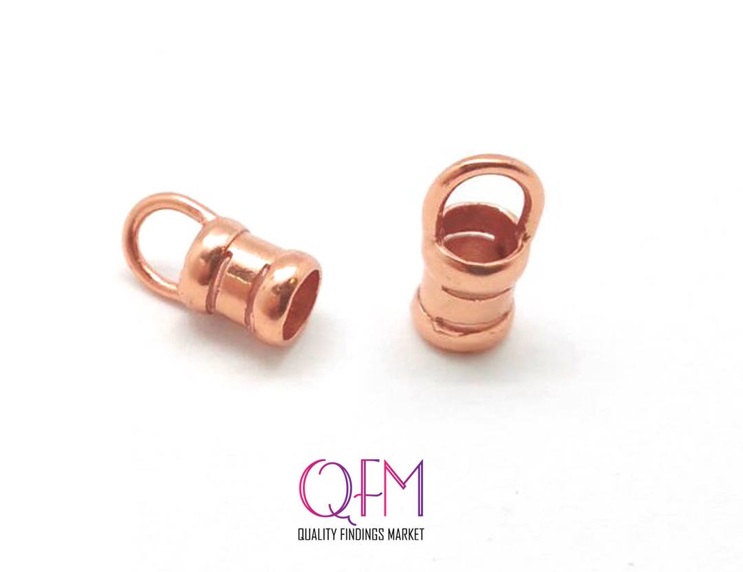 20pcs Copper End Cap Inside Diameter: 0.7mm, 1.1mm, 1.4mm, 1.6mm 1.8mm ...
