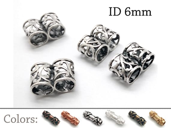 4pcs Double Bead Tubes 9x7mm ID 6mm tubes for bracelet | Etsy