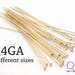 50pcs 14K Gold Filled Head Pins, Flat Head 12mm, 25mm, 37mm, 50mm ...
