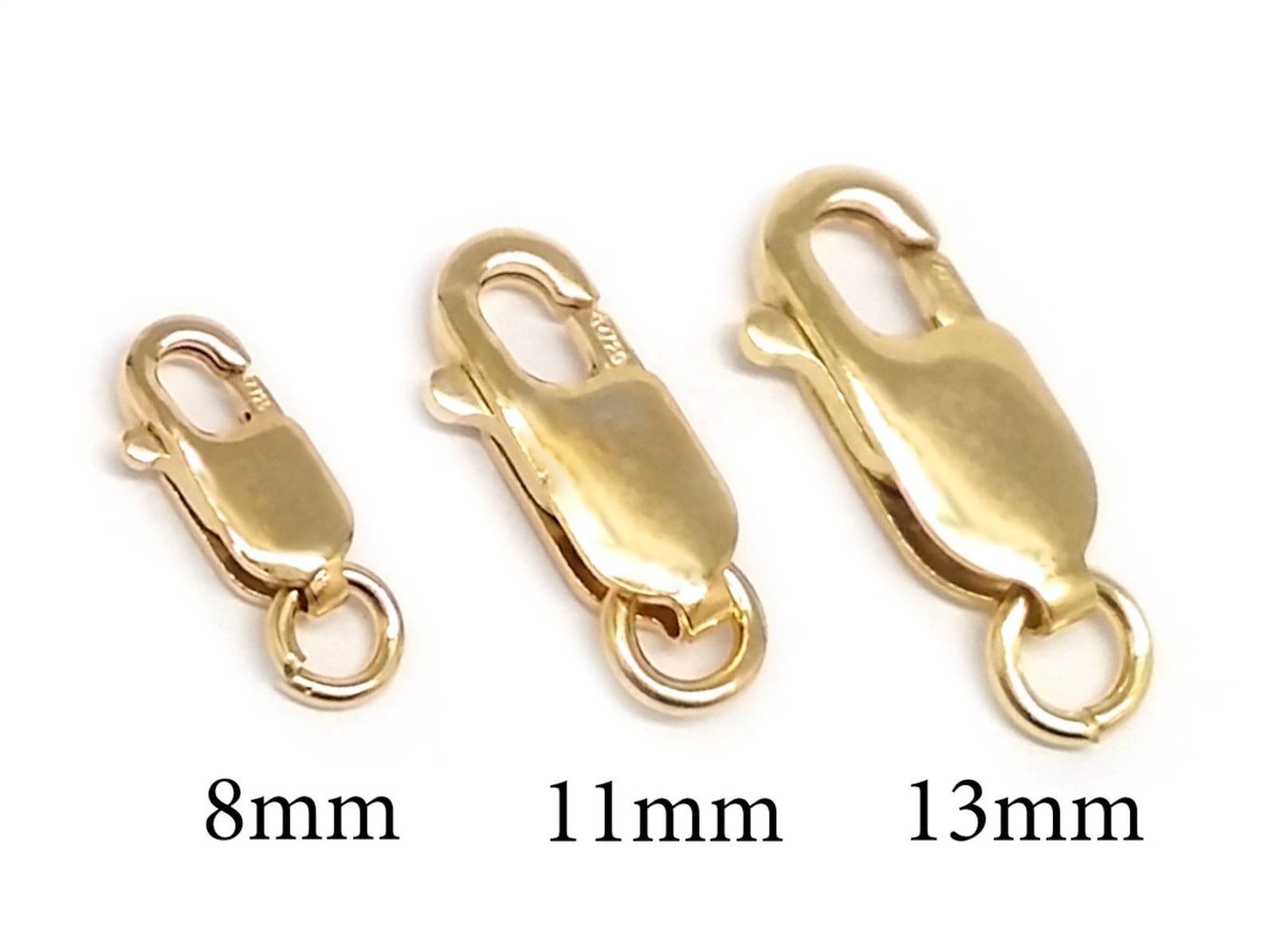 5pcs Gold Filled 14K Lobster Claw Clasp 8mm 11mm 13mm With - Etsy