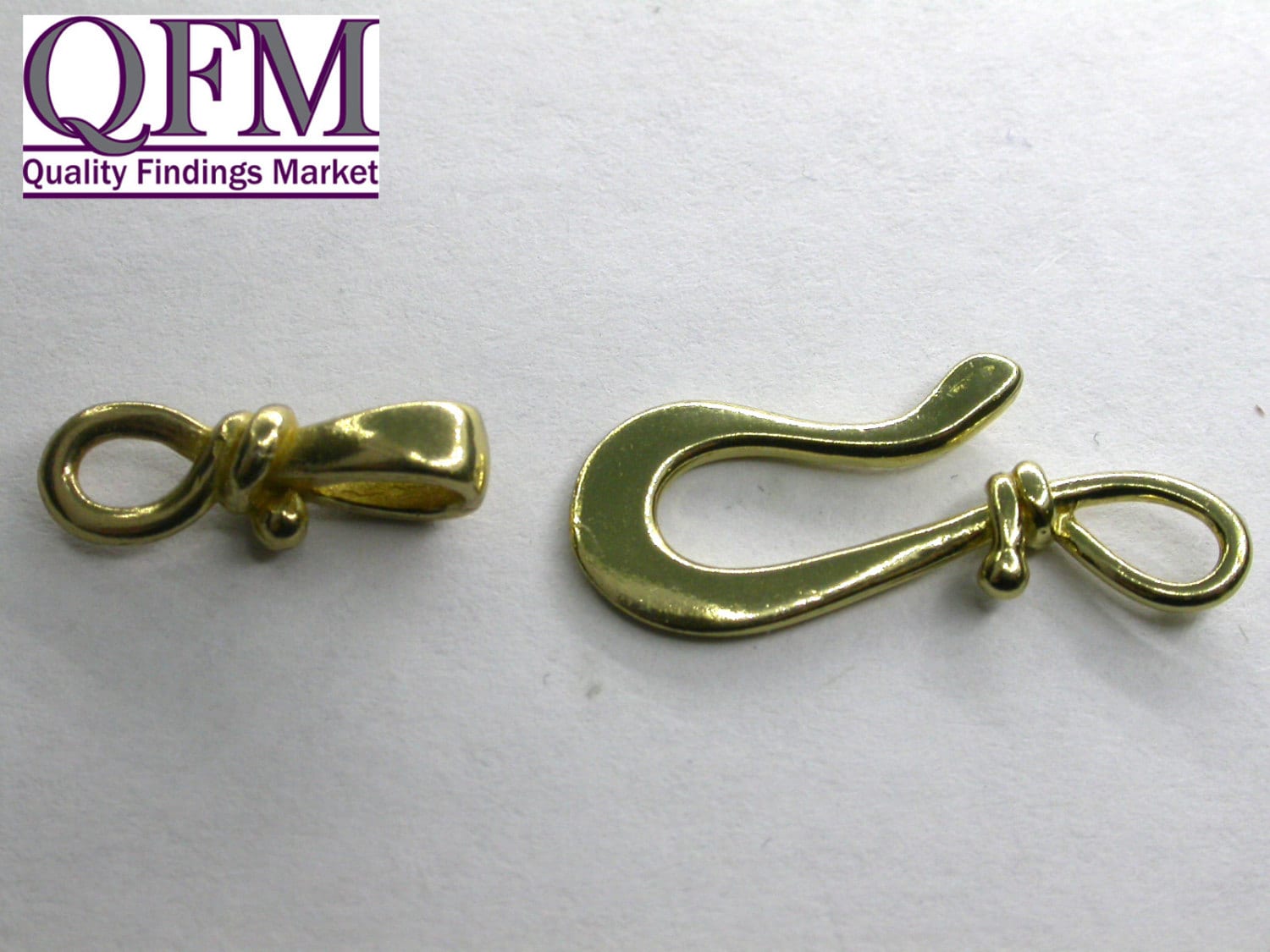 4 Sets/pkg Decorative Hook and Eye Locks in Brass, Size: Hook 24.5mm ...