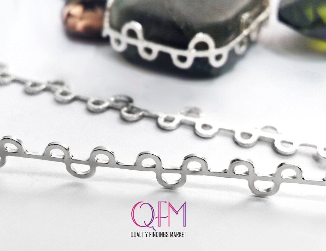 1pc Fine Silver 999 Cast Bezel Wire - Silver Gallery Wire - 2.3 Inch ...