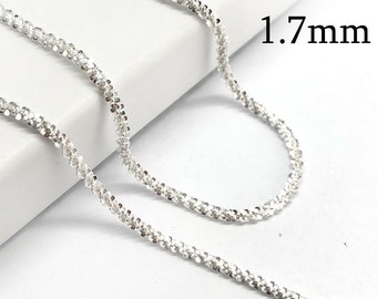 Rope Chain silver Tone Plated Iron Chain Unsoldered Rope - Etsy