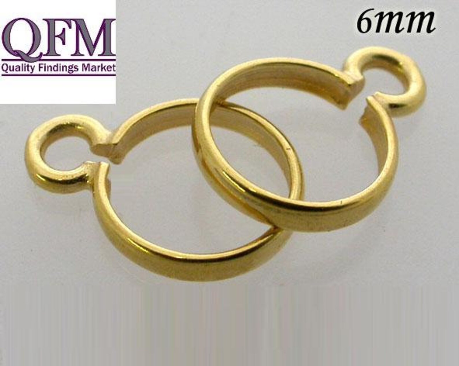 30 Pcs/pk Crimp Bezel Cup 6 Mm Round Shaped One Loop in - Etsy