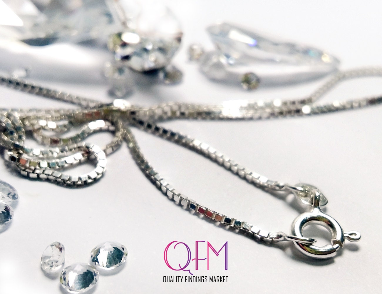 Sterling Silver 925 Necklace Delicate Venetian Chain 0.8mm - Etsy