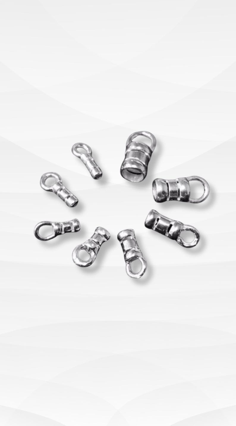 10pcs Sterling Silver 925 Chain End Caps – Multiple Sizes From 0.7mm to ...
