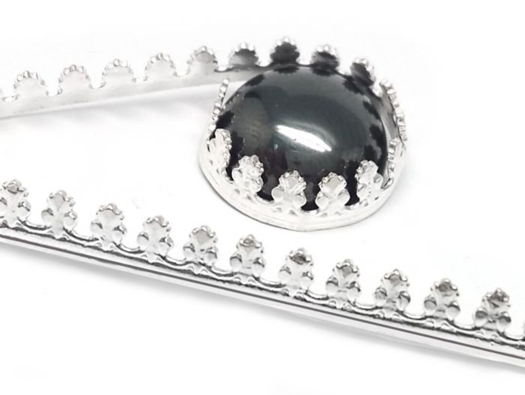 1pc Fine Silver 999 Casted Gallery Bezel Wire With Vintage Pattern 73mm ...