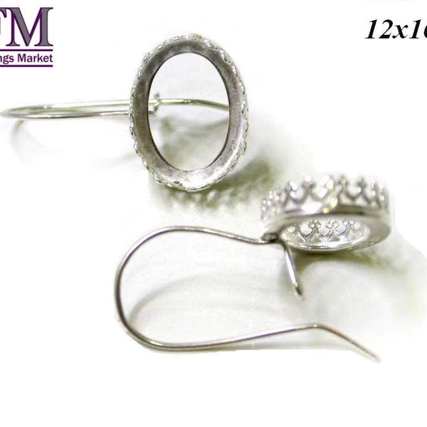Bezel Cup Earrings - Etsy