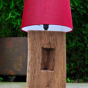 Rustic Oak Lamp - Etsy