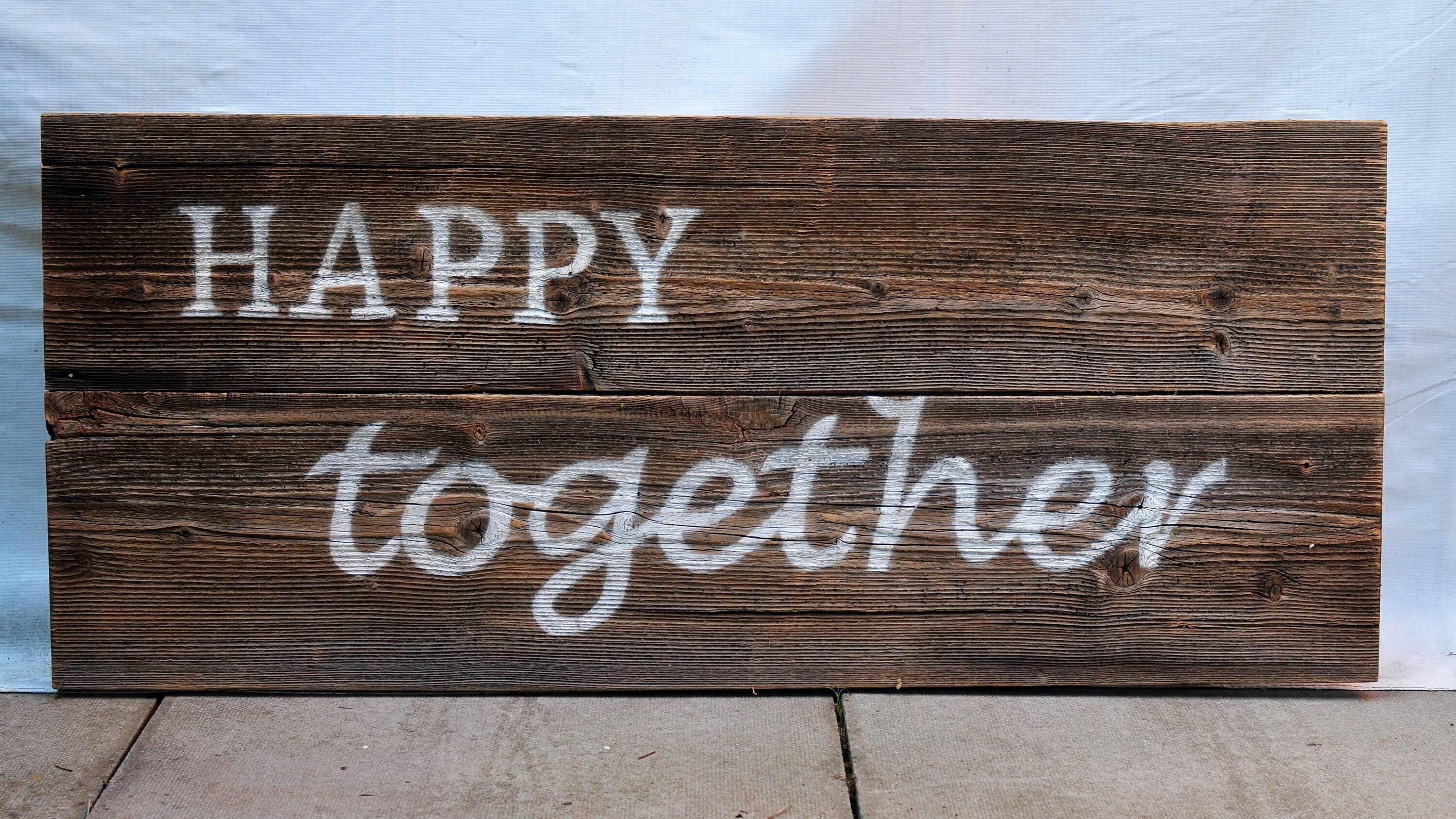 Rustic 'HAPPY Together' Sign - Etsy