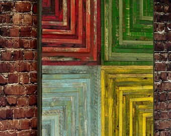 Square Wall Art Geometric Art - Etsy