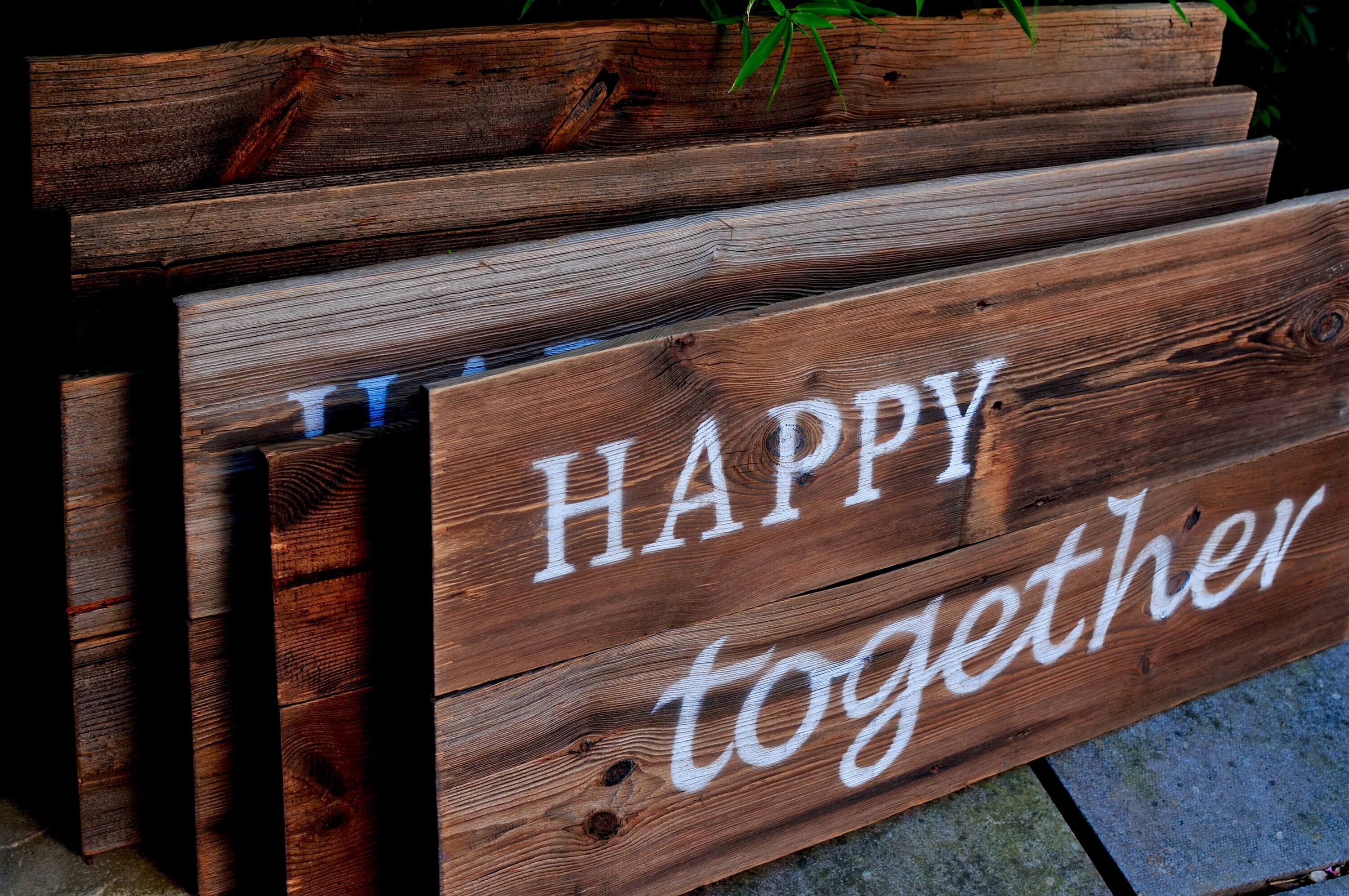 Rustic 'HAPPY Together' Sign - Etsy
