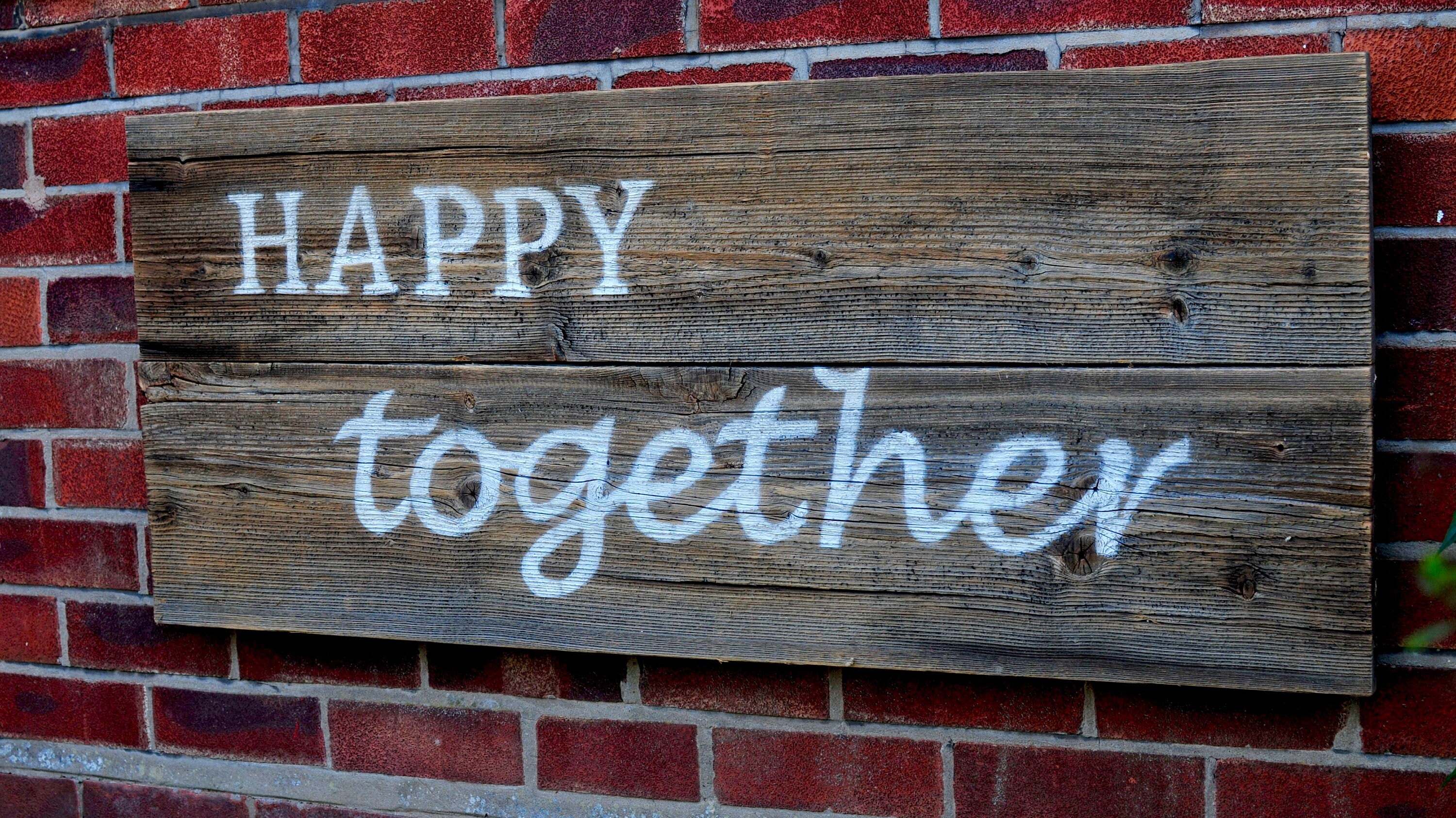 Rustic 'HAPPY Together' Sign - Etsy