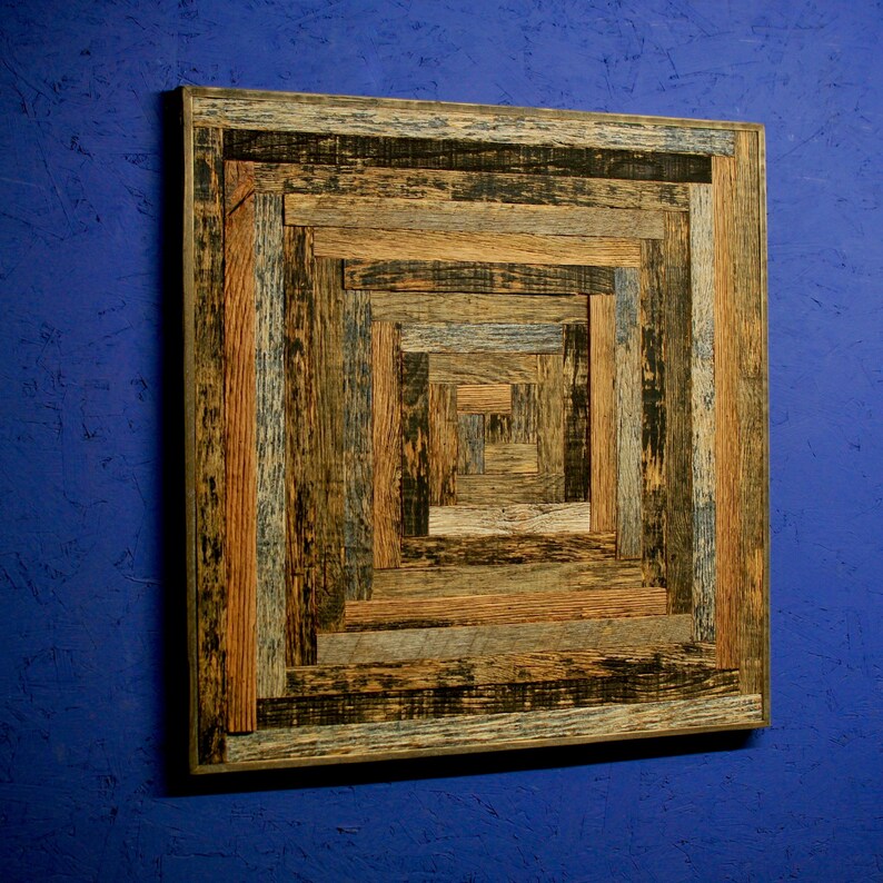 Rustic Oak Strips Wall Art - Etsy