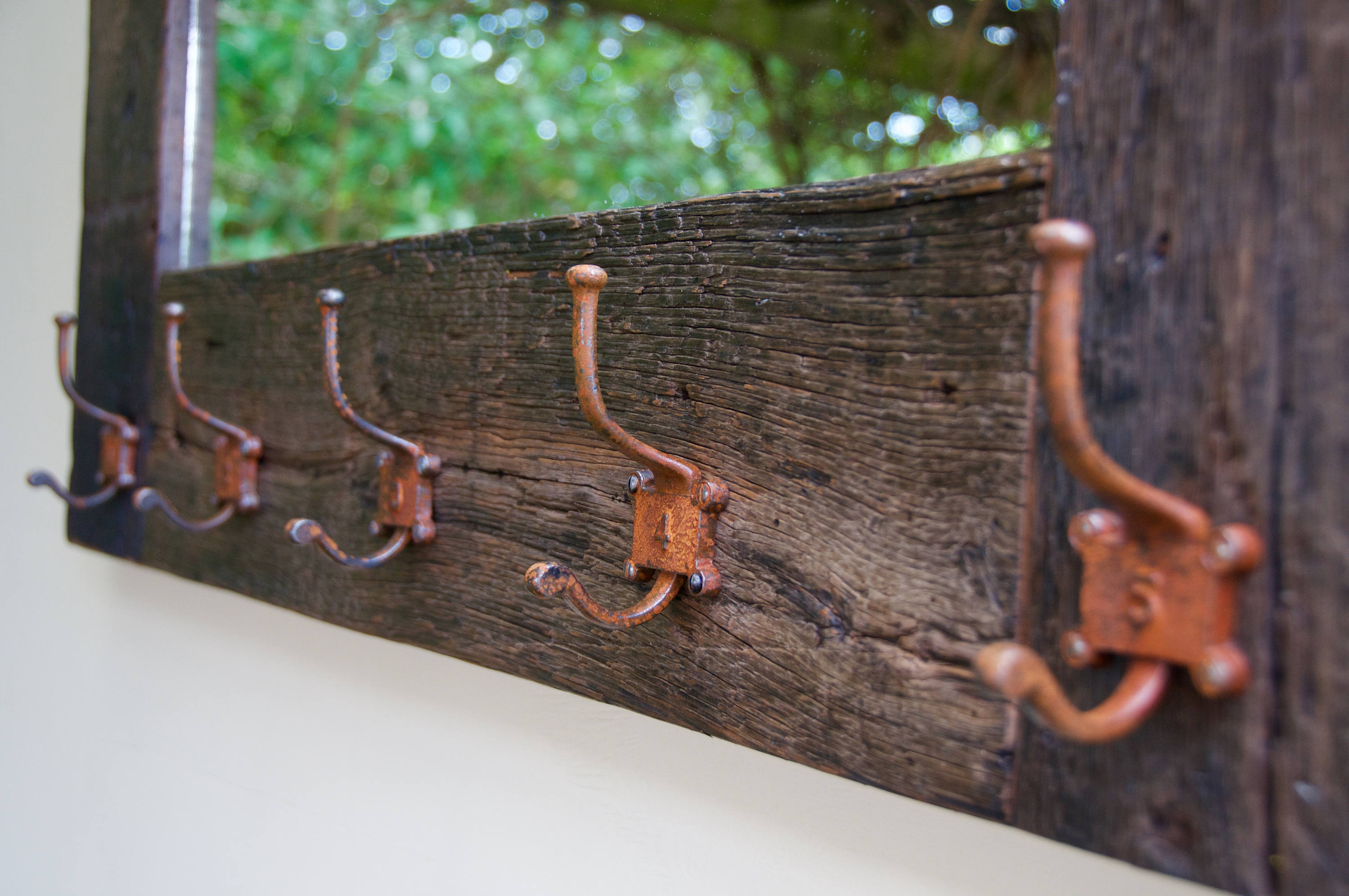 Rustic Oak Coat Rack - Etsy