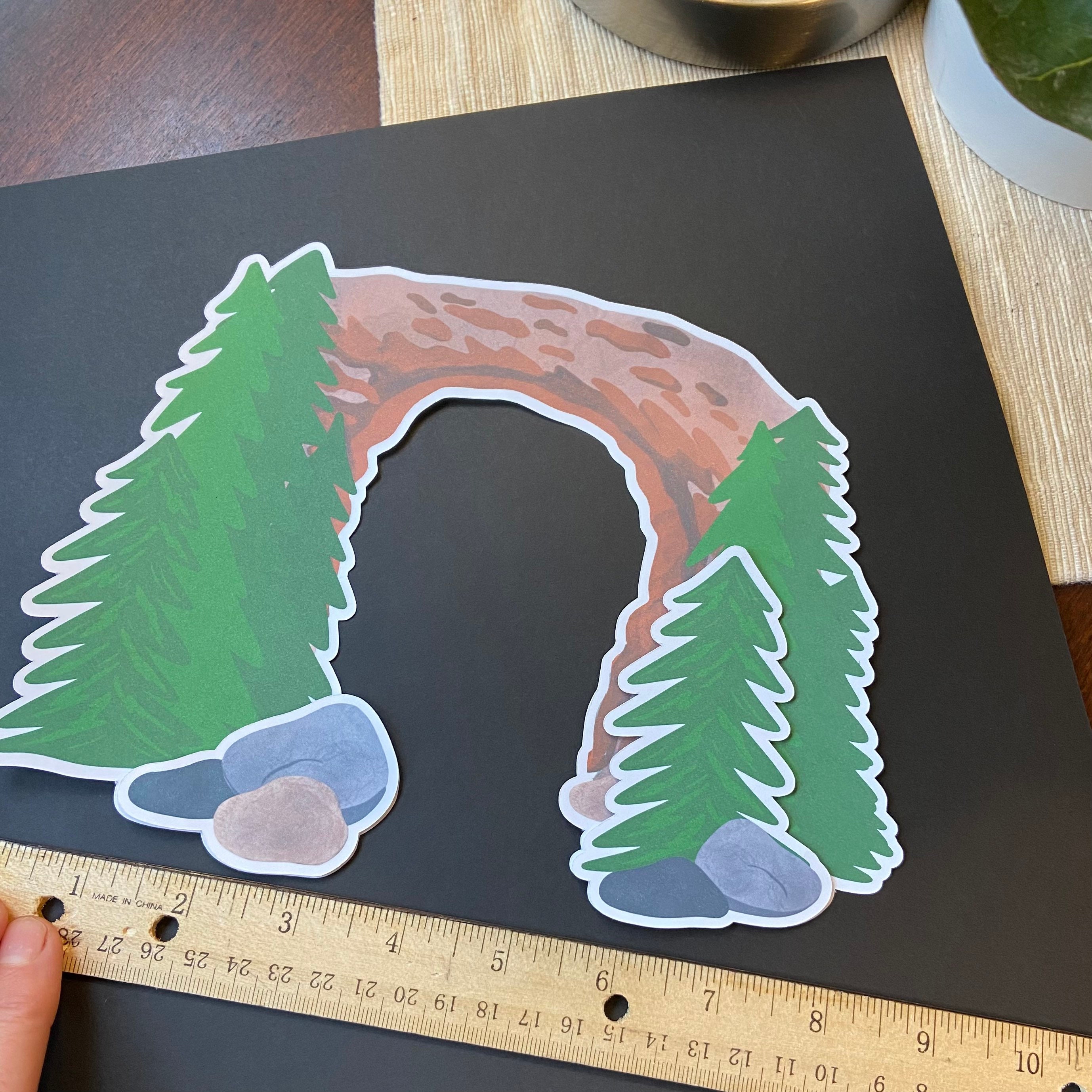 Mackinac Island Arch Rock Layered Title and Frame - Etsy