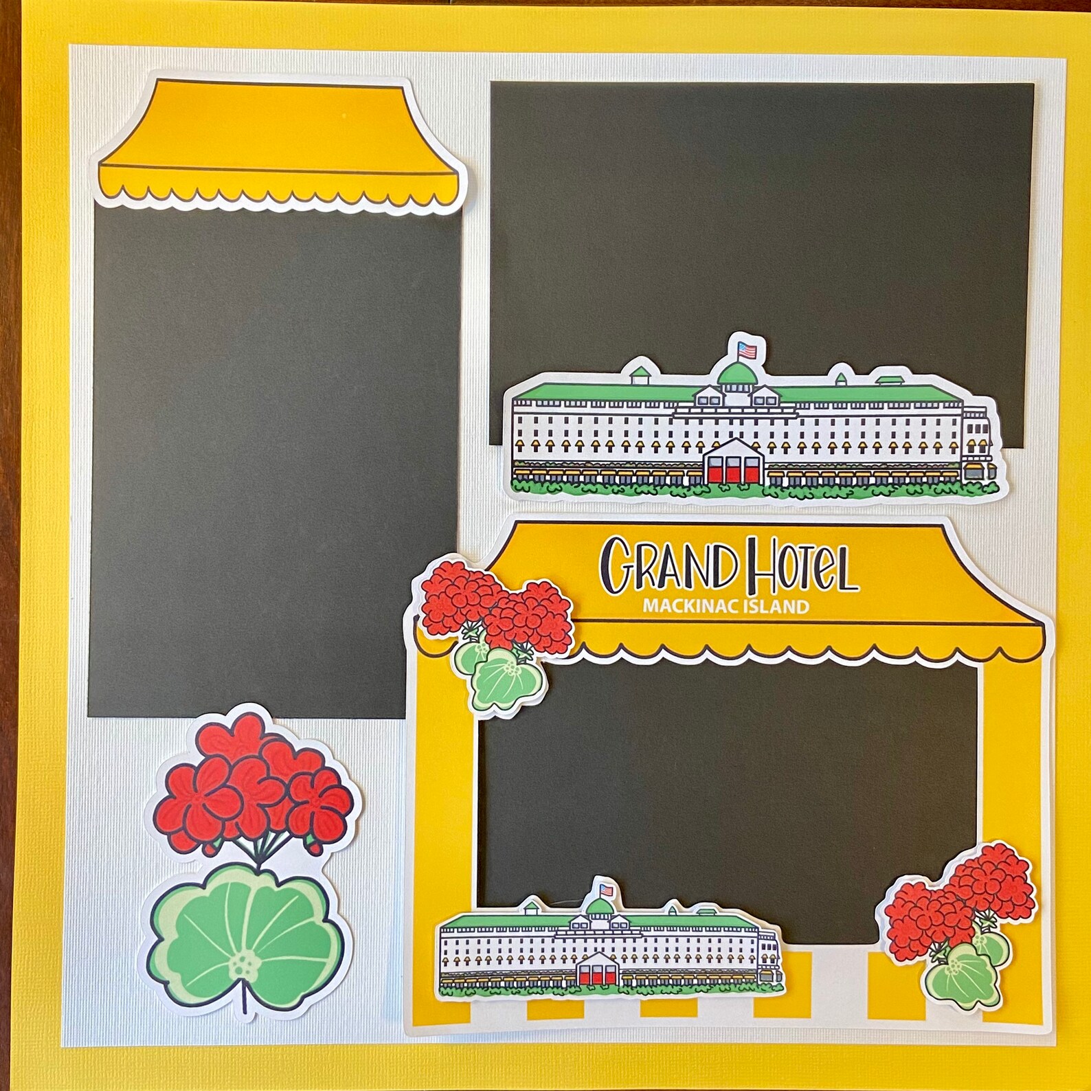 JD122 Mackinac Island Grand Hotel Layered Scrapbook Title - Etsy