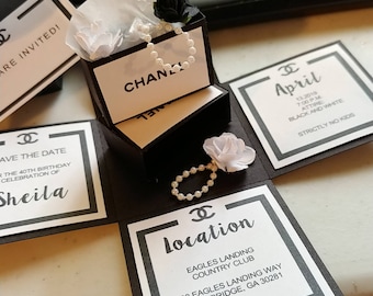 Chanel invitations | Etsy