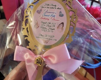 Mirror Invitations | Etsy