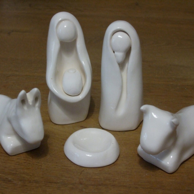 Ceramic Nativity - Etsy