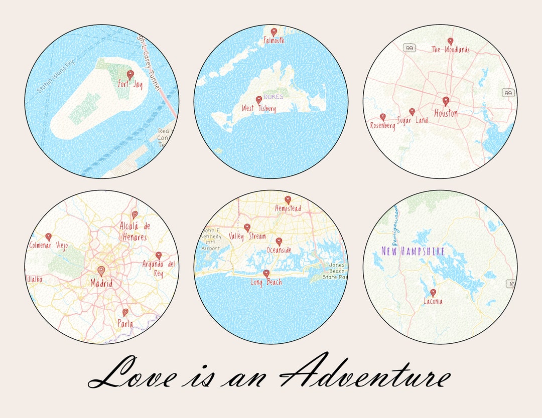 Digital Download Custom Adventure Love Maps - Etsy