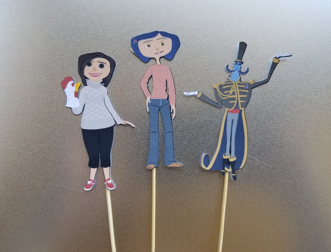 Set of 12 Coraline Cupcake Toppers - Etsy