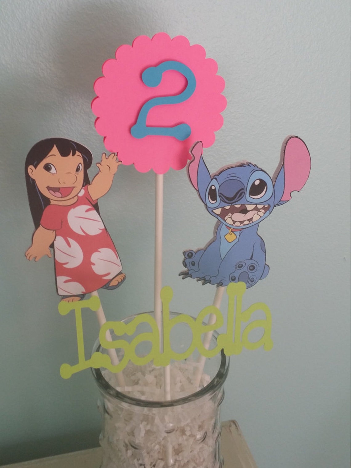 Lilo & Stitch Themed Centerpiece Set of 4 Picks - Etsy