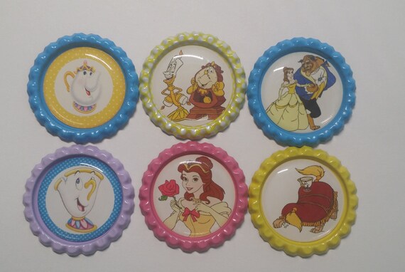 Set of 6 Disney Princess Belle Beauty and the Beast Finished | Etsy