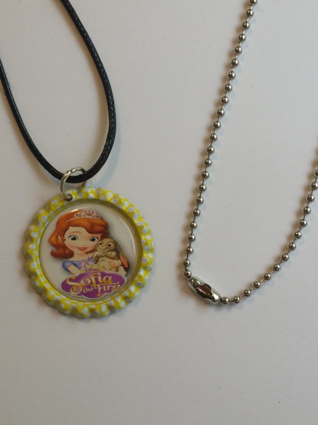 1 Princess Sofia the First Themed Finished Bottle Cap Necklace - Etsy