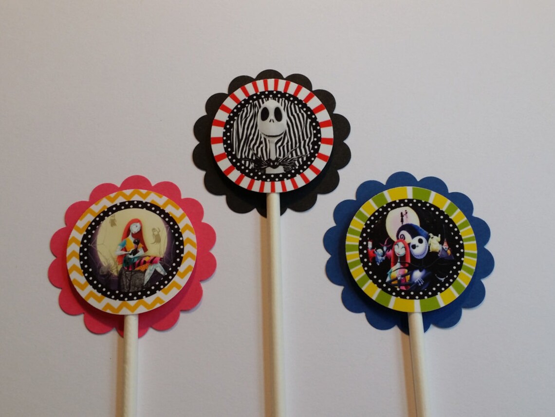 Set of 12 Tim Burton's Nightmare Before Christmas Themed | Etsy