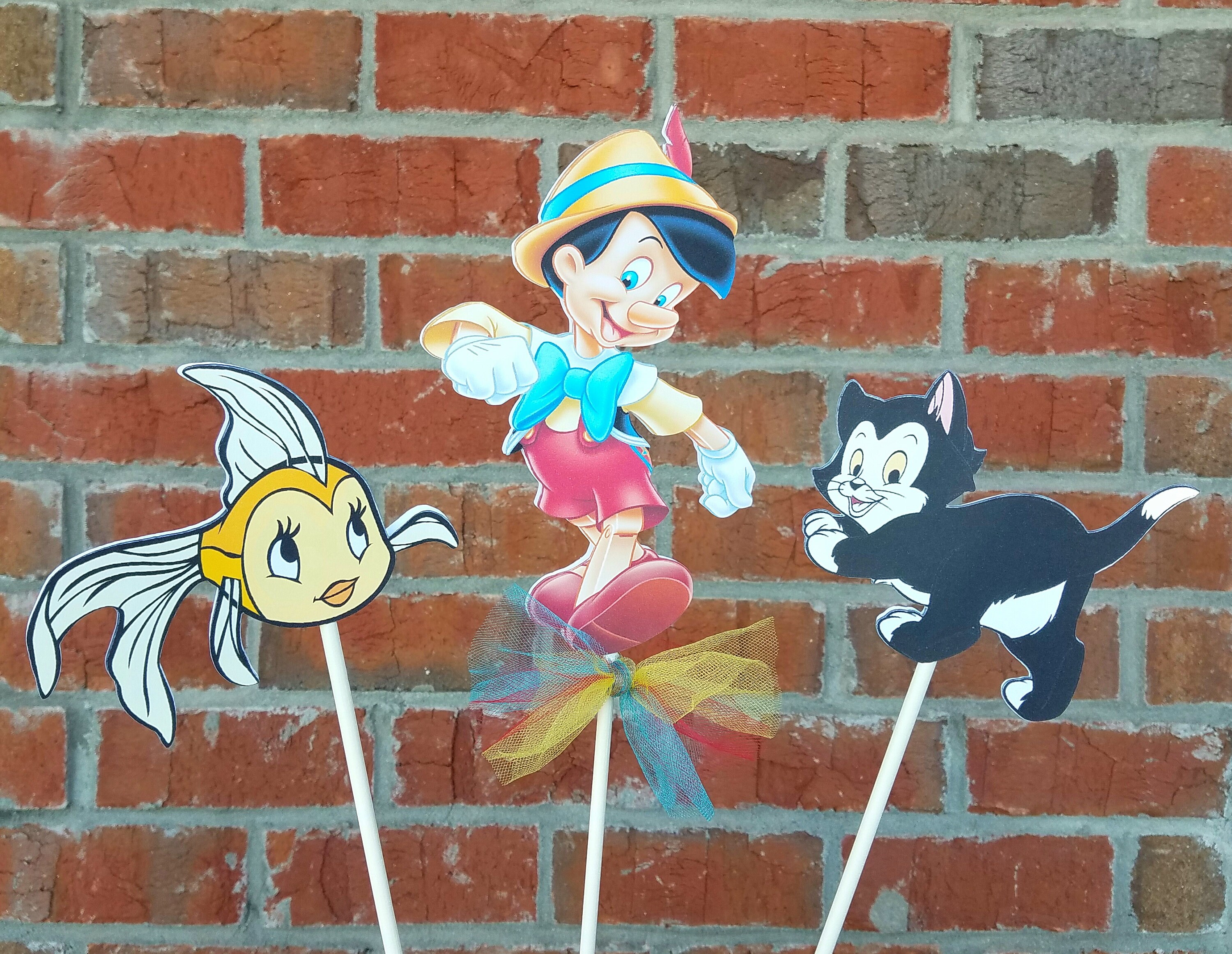 Disney Pinocchio Themed Set of 3 Centerpiece Set or Cake | Etsy