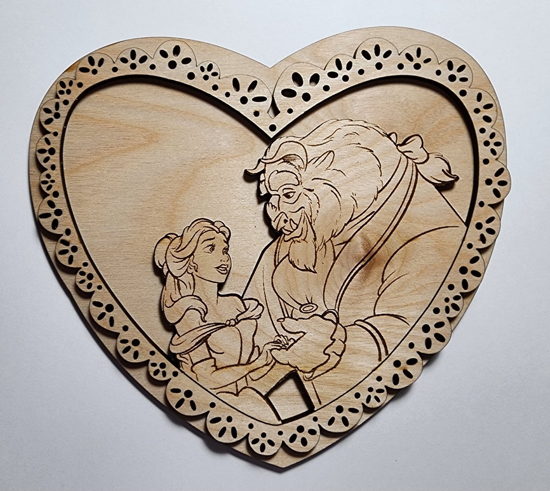 DIY Paint Beauty and the Beast Heart - Etsy