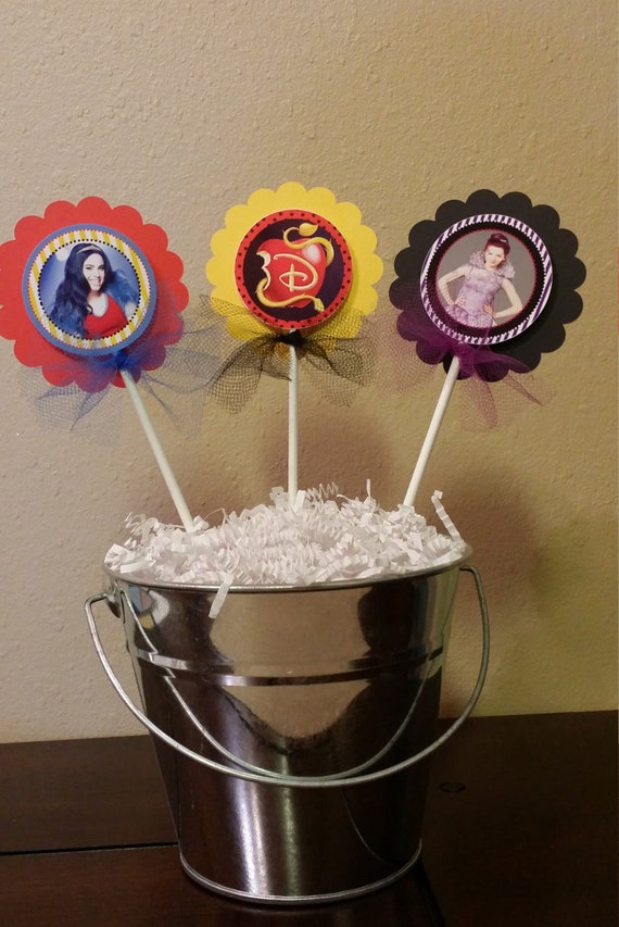 Paper & Party Supplies Descendants Centerpiece Picks Set Party Supplies ...