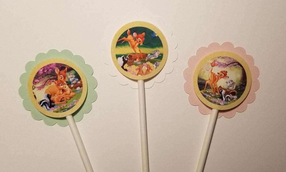 Set of 12 Bambi Cupcake Toppers - Etsy