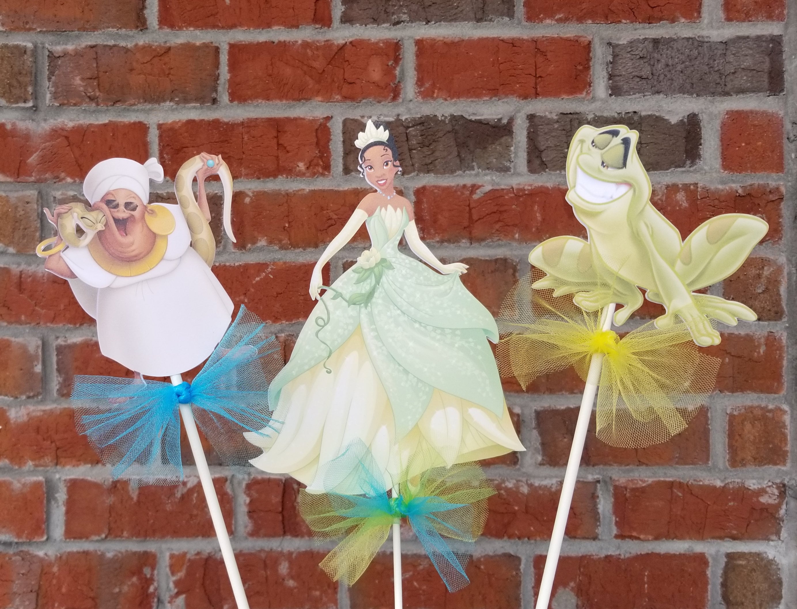 Disney Princess Tiana Set of 3 Cake Toppers or Centerpiece Set | Etsy