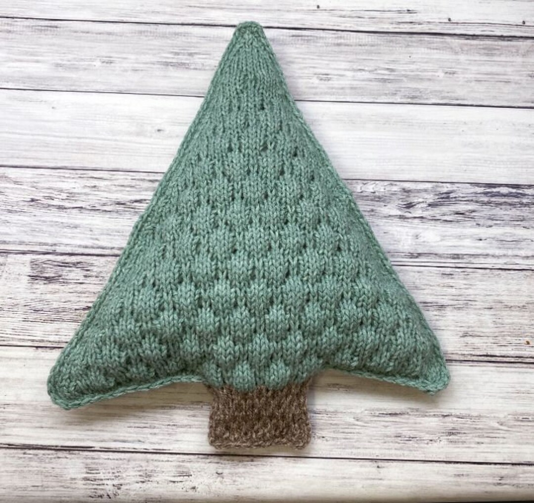 Knit Christmas Tree Pattern, Mini Christmas Tree, Christmas Home Decor ...