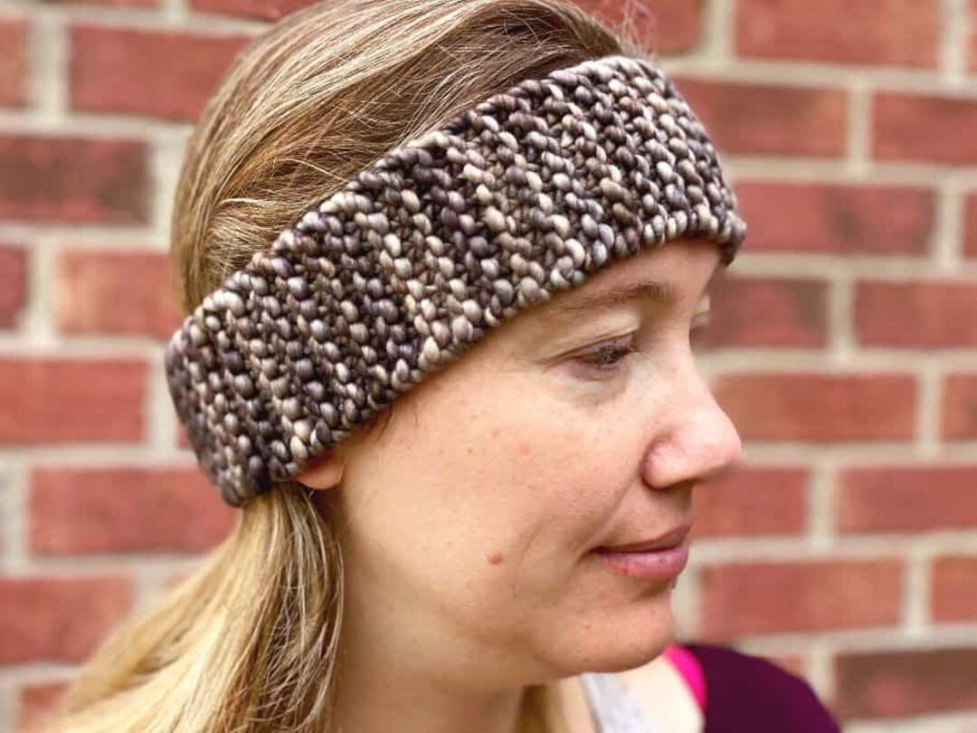Simple Knit Headband Pattern, Beginner Knitting, Garter Headband, Super ...